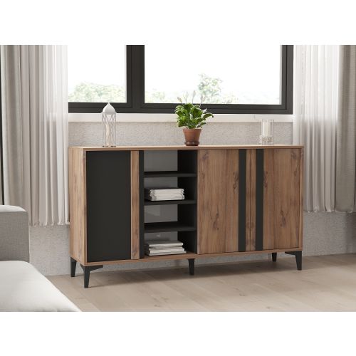 Hanah Home konzola Dora Atlantic Anthracite, 160 cm