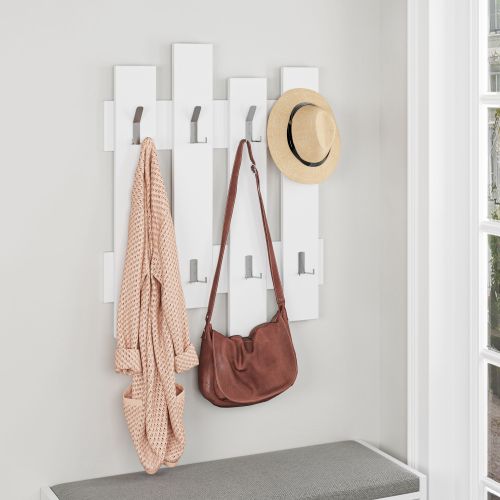 Hanah Home zidna vešalica Wave, 64 cm, bela