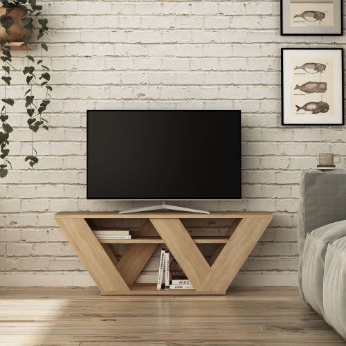 Hanah Home TV komoda Pipralla, 110 cm, hrast