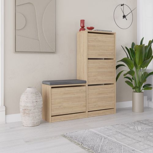 Hanah Home cipelarnik Dude, 105 cm, hrast