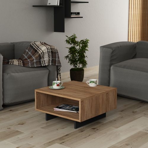 Hanah Home klub sto Hola, 60 cm, hrast / antracit