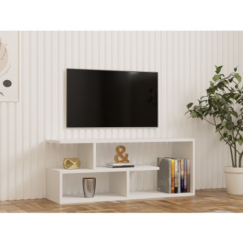 Hanah Home TV komoda Cafu, 100 cm, bela