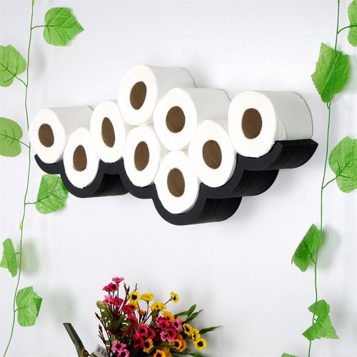 Hanah Home držač toalet papira WC018, 62 cm, crna