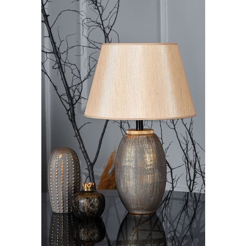 Opviq stona lampa TM169, visina 46 cm, braon / zlatna