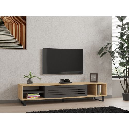 Hanah Home TV komoda Safir, 160 cm, Sapphire / antracit
