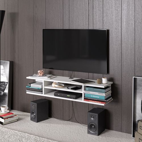 Hanah Home TV komoda Pivot, 120 cm, bela