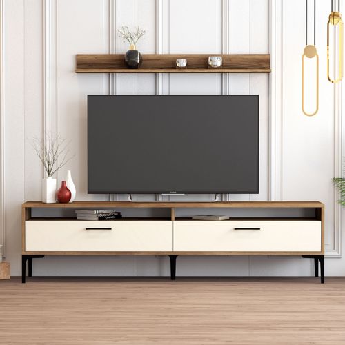 Hanah Home TV komoda Istanbul, 180 cm, orah / krem
