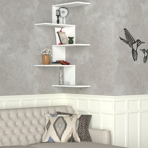Hanah Home zidna polica Caniko, 51,5 cm, bela