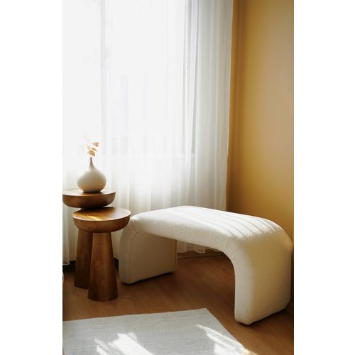 Atelier Del Sofa tabure Nu Bench, 106 cm, bela