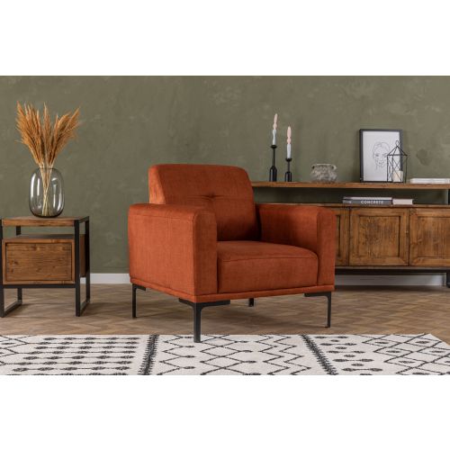 Atelier Del Sofa fotelja Mustang, 88 cm, narandžasta