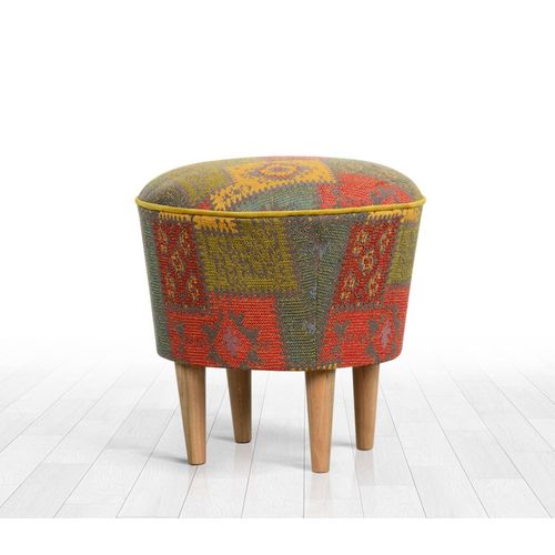 Atelier Del Sofa tabure Rug v2, višebojna