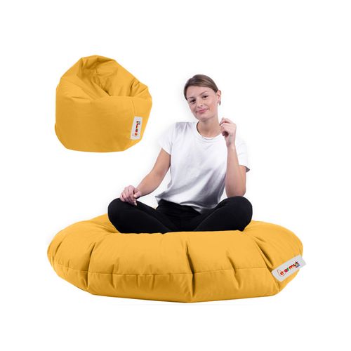 Atelier Del Sofa baštenski lazy bag jastuk Iyzi, Ø 100 cm, žuta