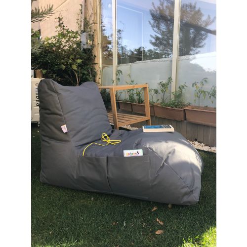 Atelier Del Sofa lazy bag Daybed, 60 cm, siva