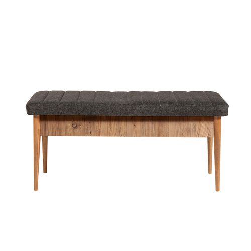Hanah Home klupa Vina Bench Anthracite, Atlantic, 110 cm, atlantski bor / antracit