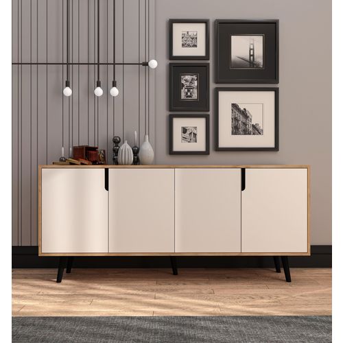Hanah Home konzola Latina Modern 180, 180 cm, hrast Sapphire / bela