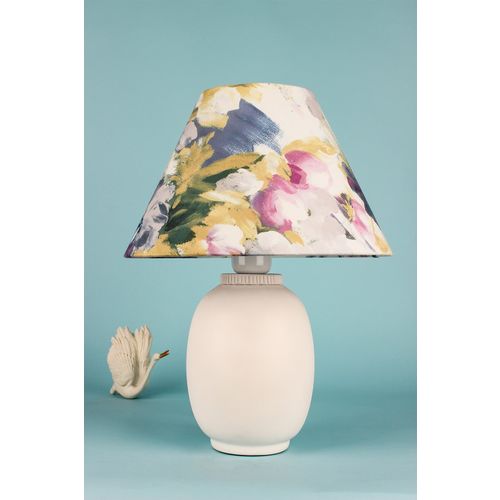 Opviq stona lampa BK023, visina 37 cm, bela