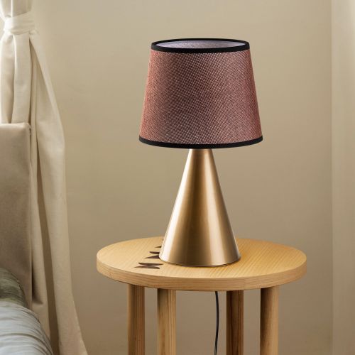 Opviq stona lampa Kona 15485, zlatna / braon