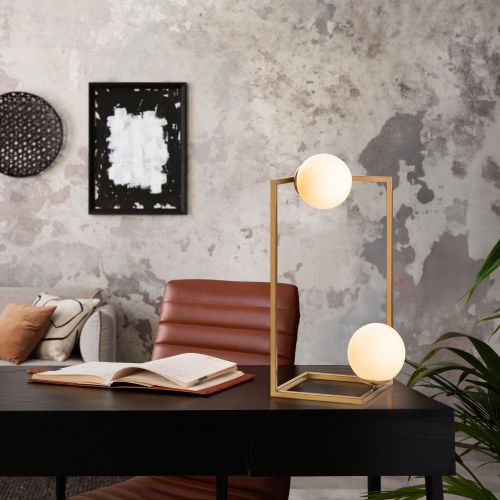 Opviq stona lampa Corner 15021, zlatna