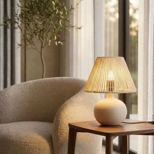 Opviq stona lampa 242529, visina 35 cm, krem