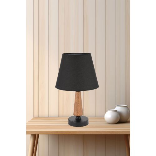 Opviq stona lampa 303, visina 43 cm, crna / braon