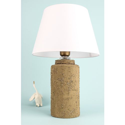 Opviq stona lampa YL703, visina 45 cm, bež / bela