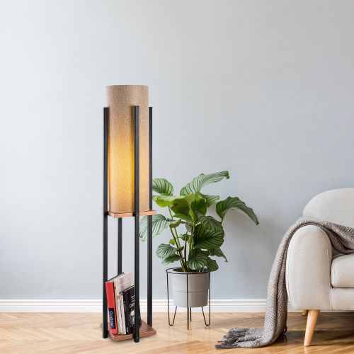 Opviq podna lampa 7128 Black , Copper-US, visina 64 cm, crna / bakarna