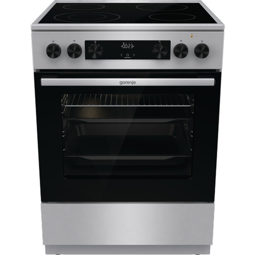 Gorenje GECS6C70XC električni šporet, staklokeramička ploča, rerna 71 L, 60 cm, inox