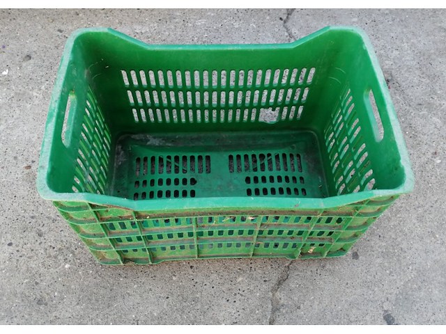 Zelena Grčka gajba od tvrde plastike
