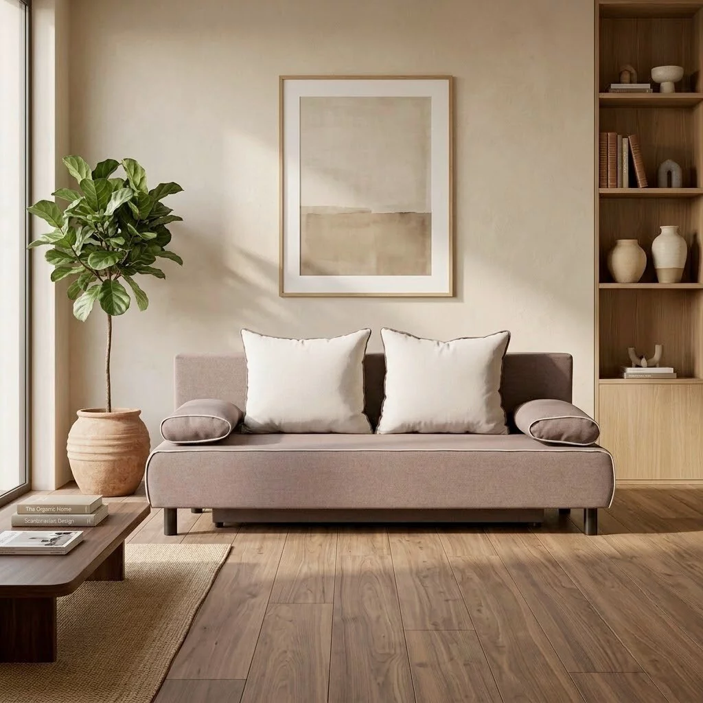 SOFA LEŽAJ braon, bež