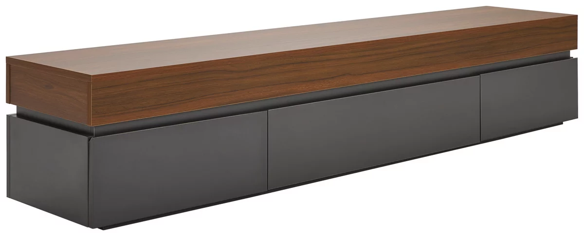 NISKA KOMODA 200/38/40 cm siva, boja oraha