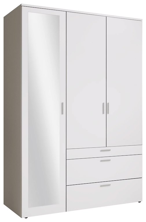 ORMAR SA KLASIČNIM VRATIMA bela 135/195/56 cm
