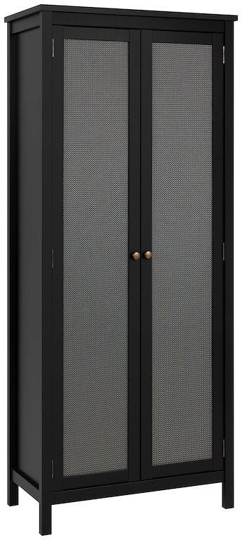 VIŠENAMENSKI ORMAR crna 80/187/40 cm