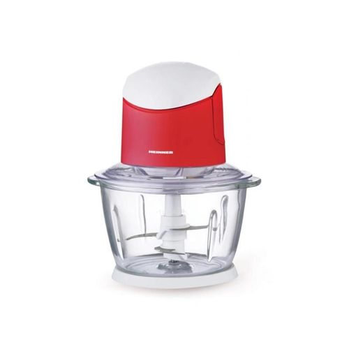Heinner HMC-K500WHR seckalica 500 W, staklena posuda 1 l, 4 sečiva od inoksa, belo-crvena