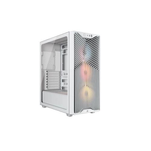 Corsair 3200D RS ARGB kućište midi tower, kaljeno staklo, 3 ARGB ventilatora, belo, CC-9011345-WW