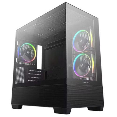 DeepCool CG380 3F R-CG380-BKAGM3-G kućište Micro-ATX, crno, 3 ARGB ventilatora