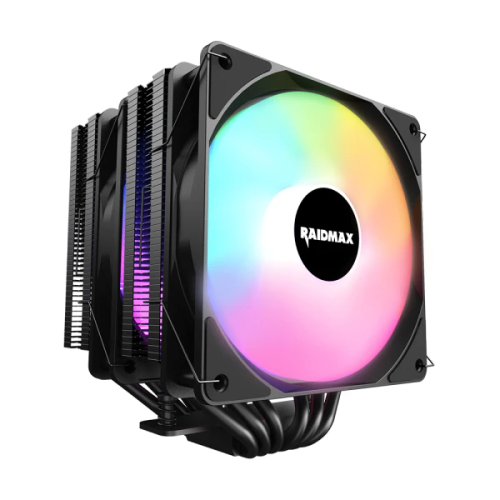 Raidmax AC1226B ARGB dvostruki kuler za procesor 2x120 mm, 6 toplotnih cevi, 250W TDP