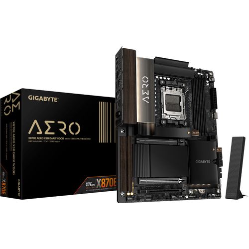 Gigabyte X870E AERO X3D DARK WOOD matična ploča AM5 ATX DDR5 Wi-Fi 7