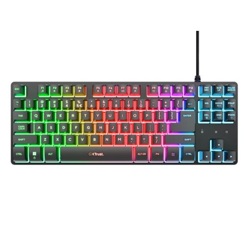 Trust GXT 833 Thado TKL gaming tastatura 87 tastera RGB zicna crna