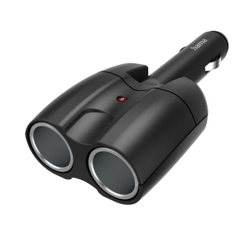 Hama razdelnik za utičnicu upaljača u autu 1 na 2, 12 V, zglobni