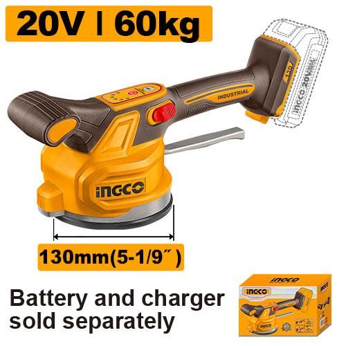 Ingco aku vibro vakum za pločice CTVLI2001, 20V, nosivost 60 kg, SOLO