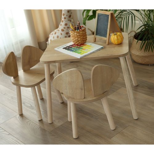 Hanah Home dečji set stola i stolica Mickey Two Chair Set, braon
