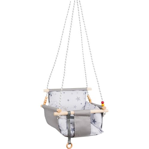 Hanah Home ljuljaška za bebe Selale, 40 cm, siva