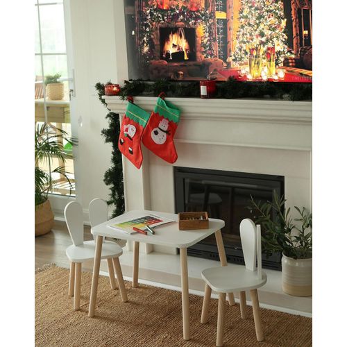Hanah Home dečji set stola i stolica Bunny Two Chair Set, beli