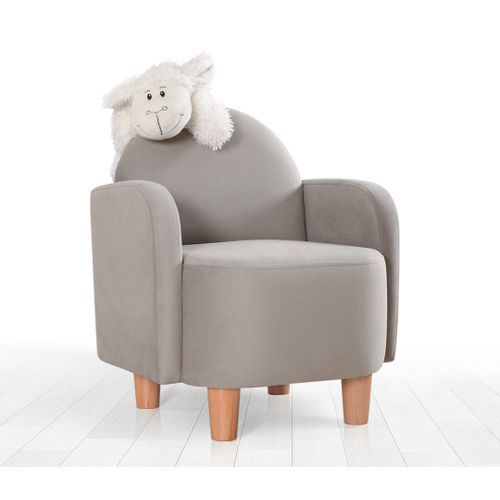 Atelier Del Sofa dečja fotelja sa krilima Nock, siva