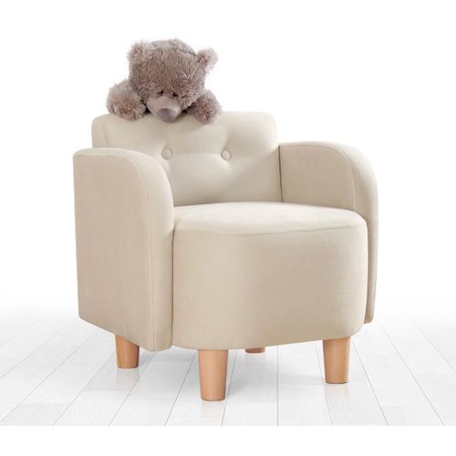 Atelier Del Sofa dečja fotelja sa krilima Volie, krem
