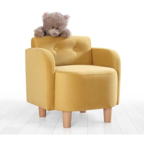 Atelier Del Sofa dečja fotelja sa krilima Volie, žuta