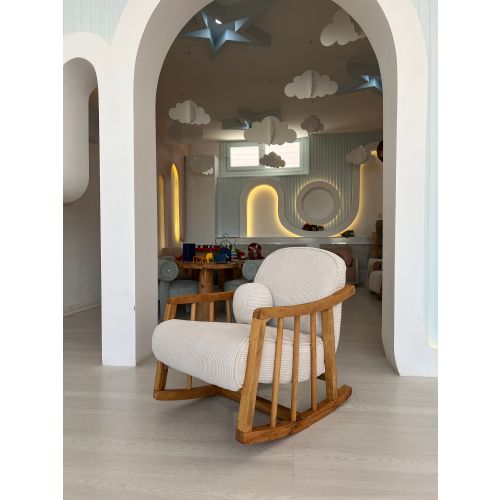 Atelier Del Sofa fotelja Kleamini, 72 cm, bela