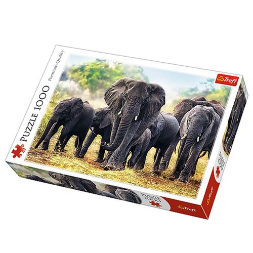 Trefl puzzle Afrički slonovi 1000 delova