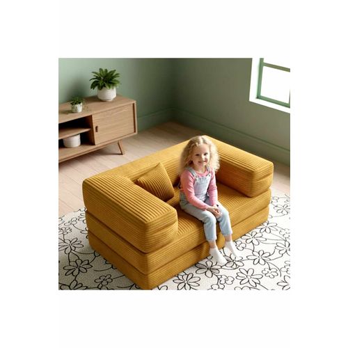 Atelier Del Sofa Kid Sofa dečija sofa na razvlačenje 140 × 70 cm, senf žuta