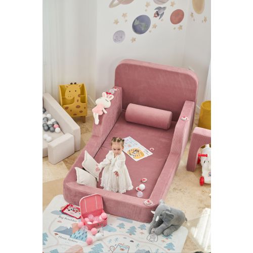 Atelier Del Sofa Funbed Single dečiji krevet 90 × 210 cm, roze